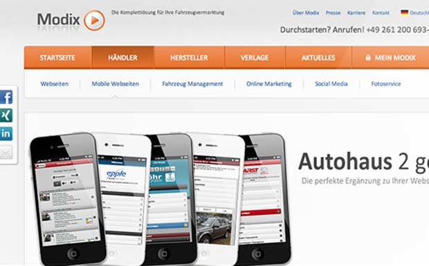 Relaunch: Modix mit neuer Webseite